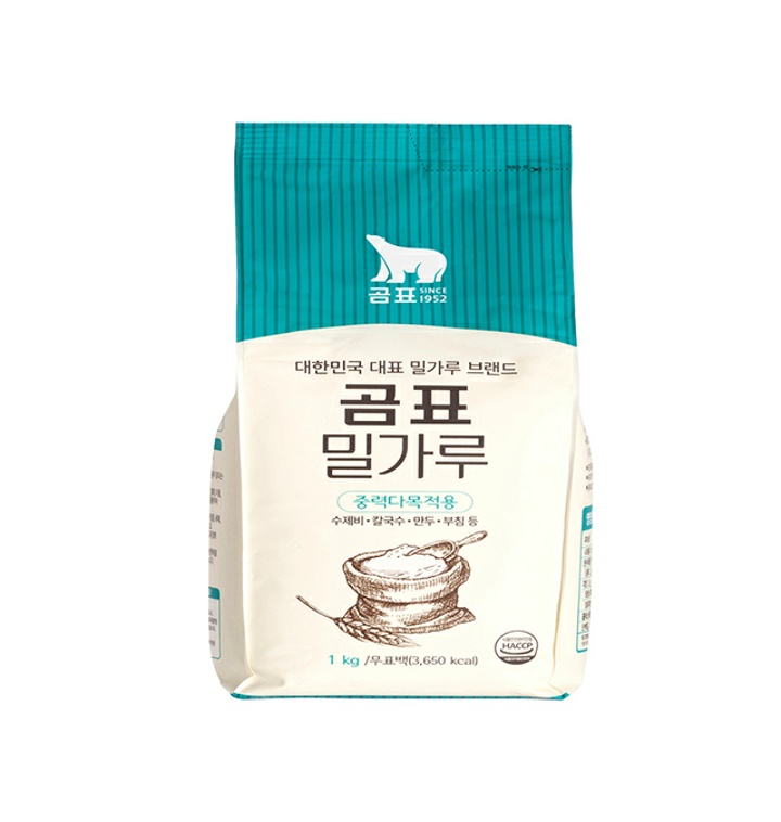 [곰표] 밀가루 1kg 중력다목적용 대한제분 곰표 밀가루 티몬