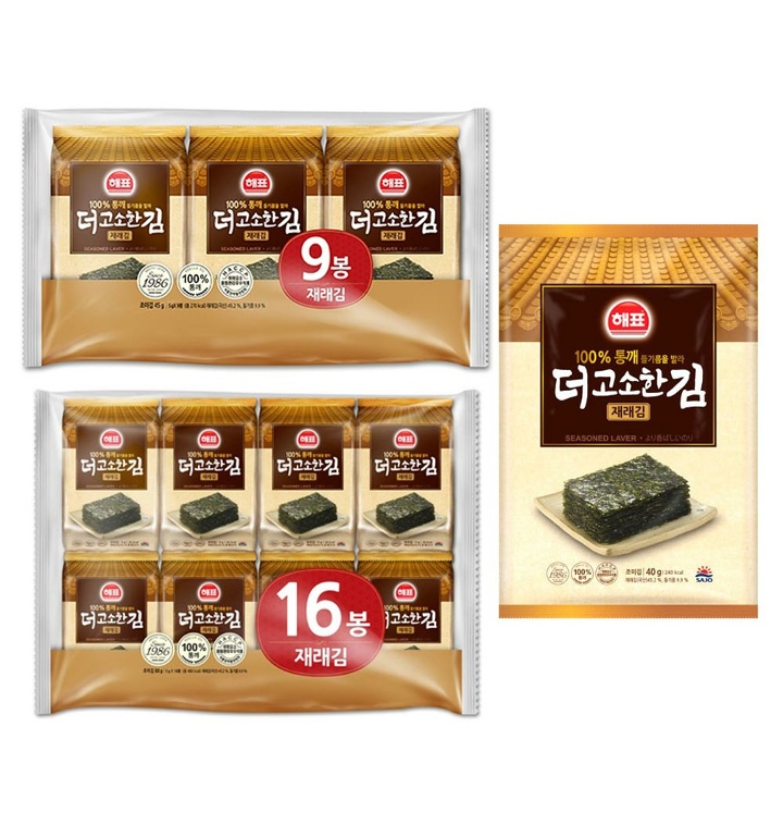 사조대림 해표 조미김 도시락김 더 고소한 재래김 티몬