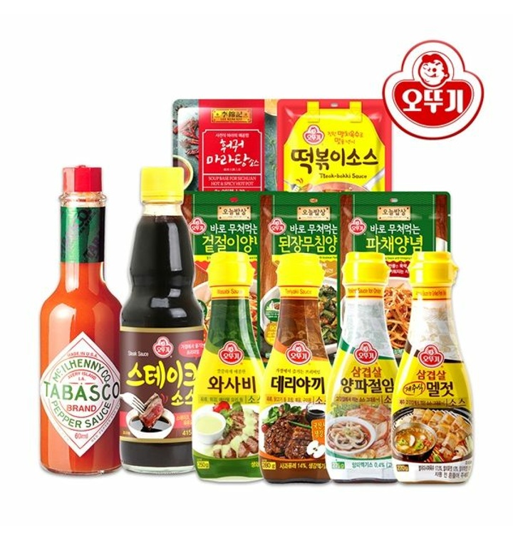 오뚜기 소스 골라담기 돈까스 마라탕 스테이크 타바스코 핫소스 티몬