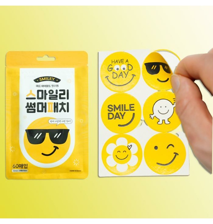 스마일리 썸머 패치 모기 퇴치 스티커 60매 티몬