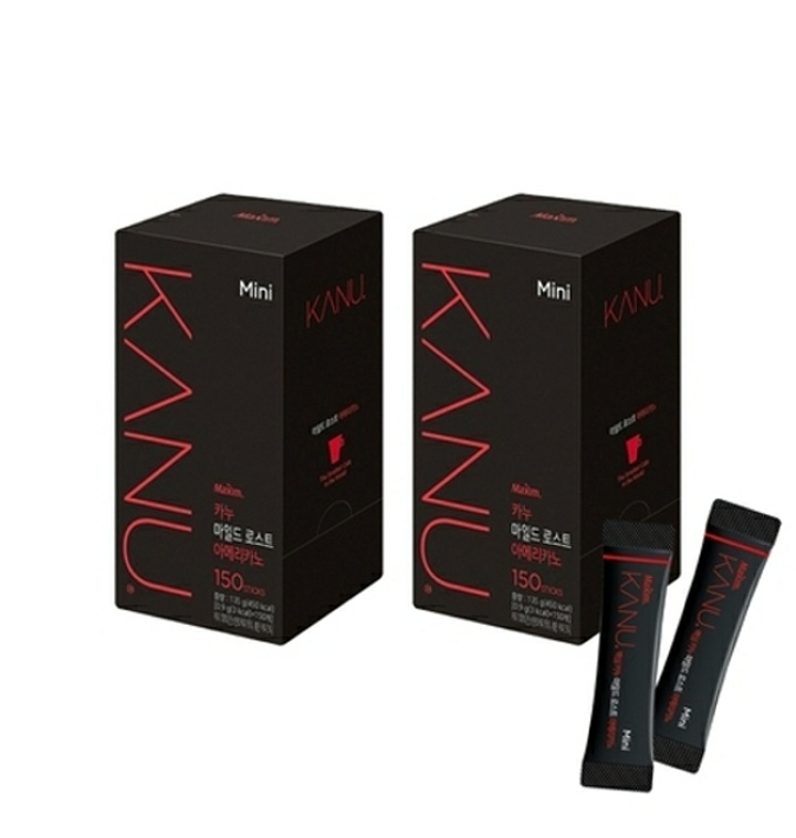 맥심 카누 미니 마일드 로스트 아메리카노 0 9g 150개입 X 2개 티몬