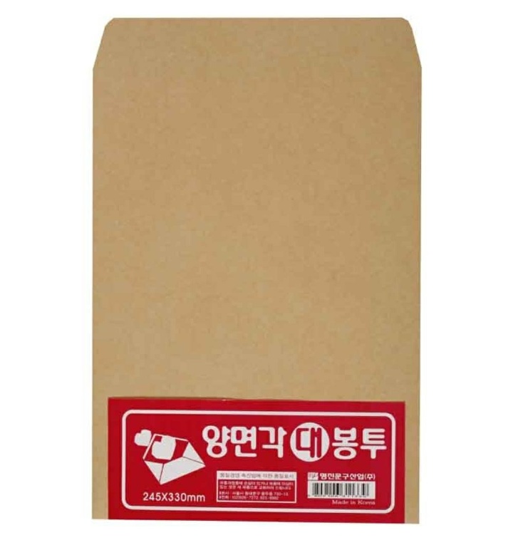 등기봉투 A4 각대 대 봉투 100매 종이서류봉투 각대봉투 행정봉투 대봉투 티몬