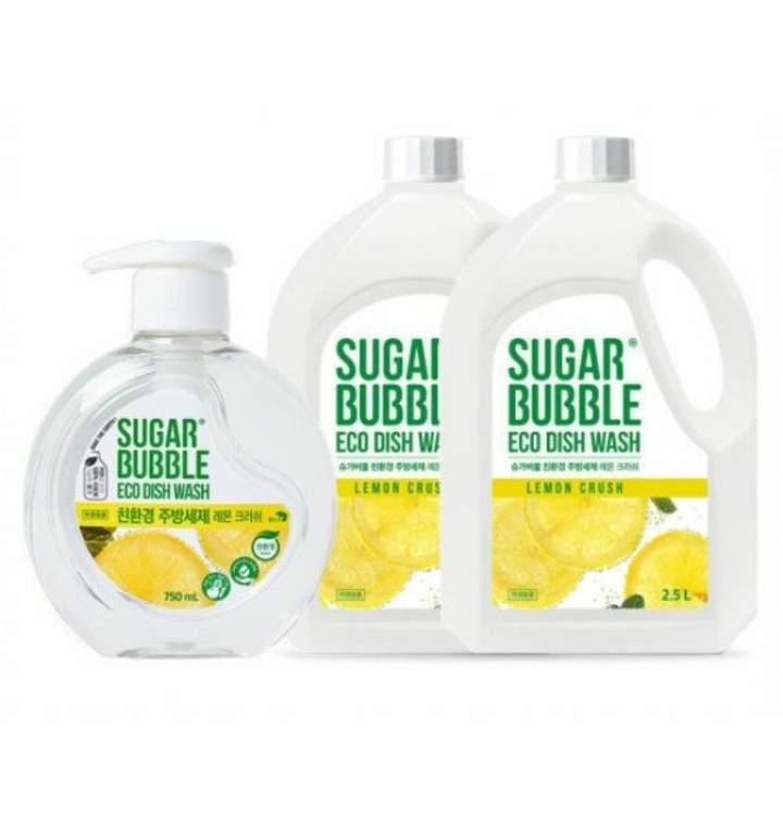 이찬원 세제 1 2 슈가버블 친환경 주방세제 750ml 레몬크러쉬 2 5lx2개 티몬