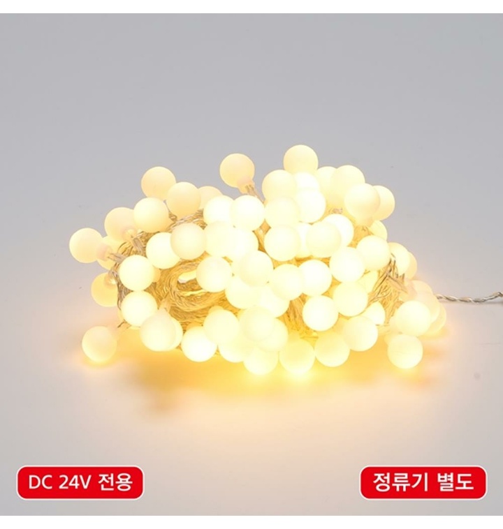 Led 96구 앵두 전구색 투명선 연결형 5개 홈데코 소품전구 꼬마전구 Led꼬마전구 줄조명 트리장식 티몬