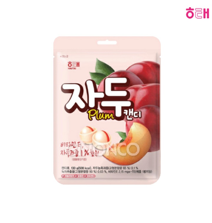 해태 자두캔디 130g 자두 캔디 간식 과일맛 사탕 어린이 사탕 행사 탕비실 티몬