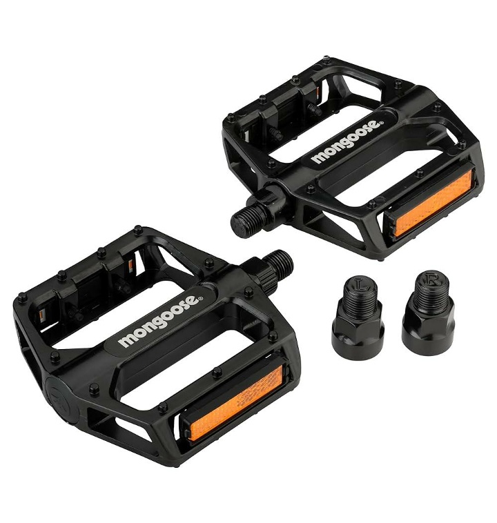Mongoose 산악 자전거 페달은 1 3cm 1 2인치 및 1 4cm 9 16인치 페달에 적합 티몬