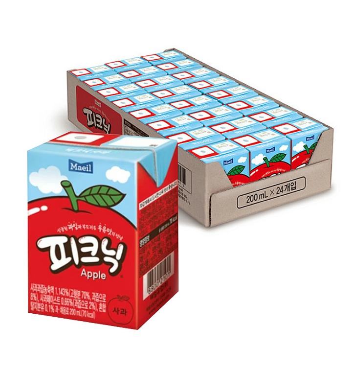 매일 피크닉 사과 200ml 24입 티몬
