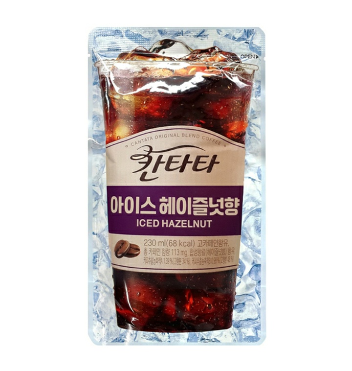 칸타타 아이스 헤이즐넛향 230mlx10팩x5박스 티몬