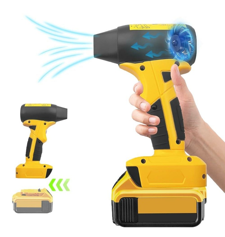 제트 드라이 미니 송풍기 제트 팬 130000 Rpm 풍속 4단 제어 Dewalt 20v 리튬 배터리와 호 티몬